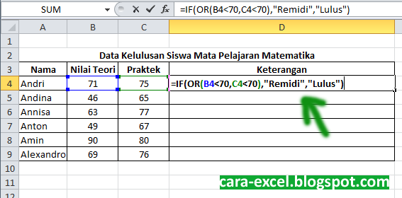 Cara Menggunakan If Di Excel | Peatix